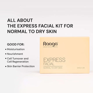 Express Facial Kit for Normal to Dry Skin (1+1) | 35 g – Raaga Professional